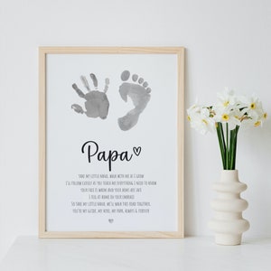 Papa Handprint Poem, Father's Day Handprint Art, Valentines Handprint ...