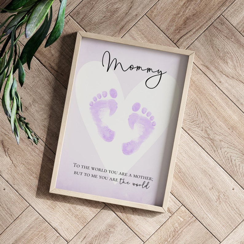 Mother's Day Handprint, Mom Handprint, Birthday Gift for Mom, Mothers ...