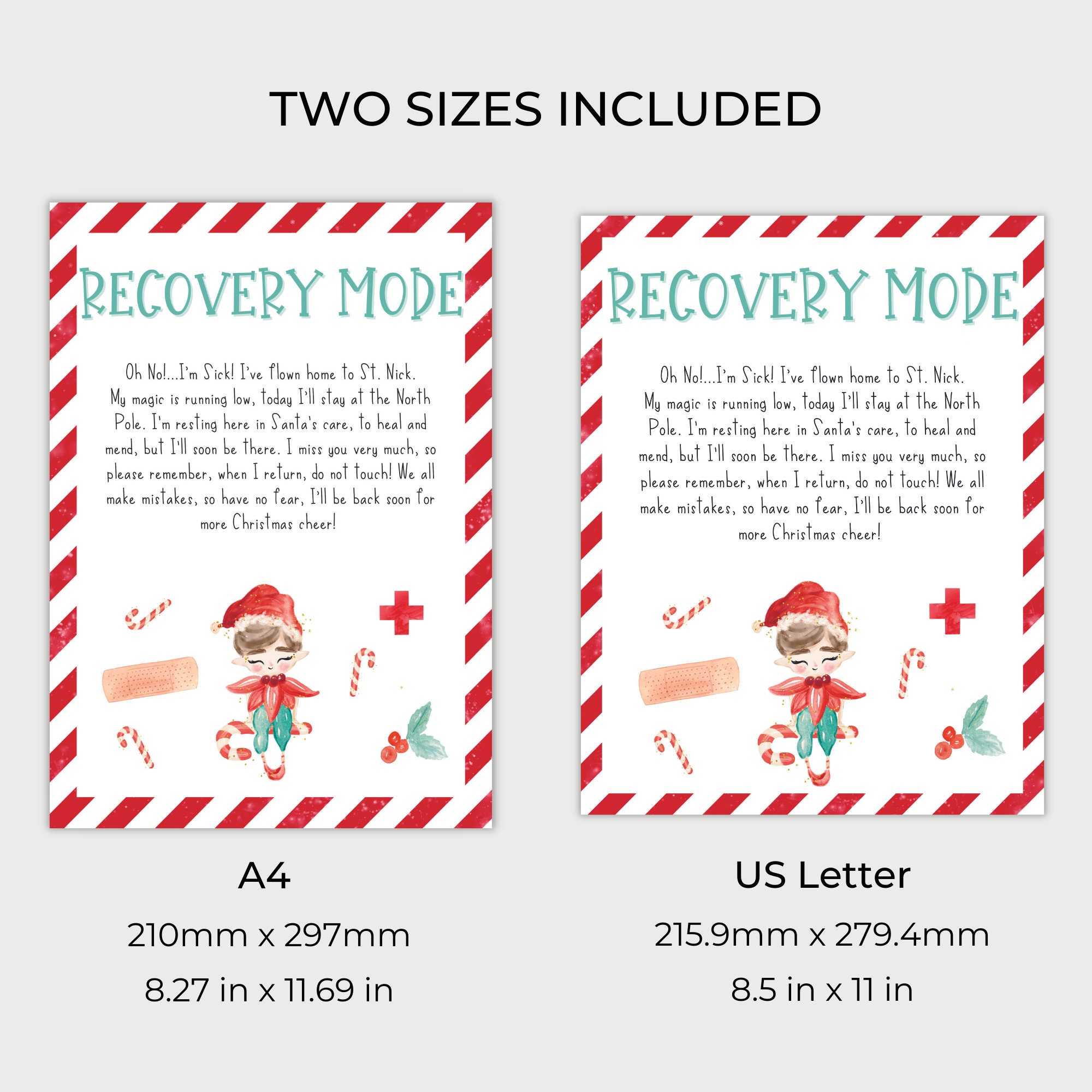Elf Recovery Letter, Christmas Elf Rules, Elf Arrival Letter, Elf is ...