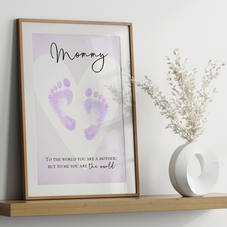 Mother's Day Handprint, Mom Handprint, Birthday Gift for Mom, Mothers ...