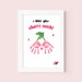 I Love You Cherry Much Handprint Art, Valentine Handprint Craft, Kids ...