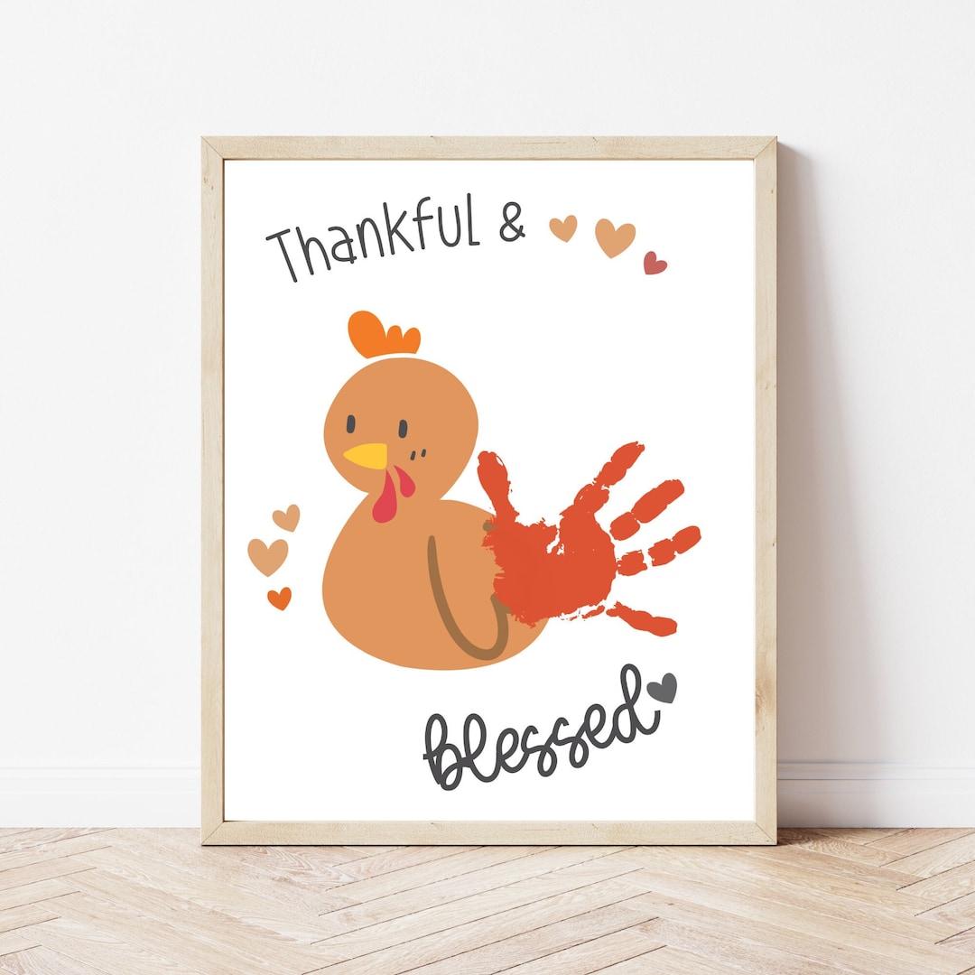Turkey Handprint Art, Thanksgiving Handprint, Fall Handprint Art ...