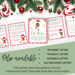 Christmas Elf Rules, Elf Arrival Letter, Kids Christmas Fun, Instant ...