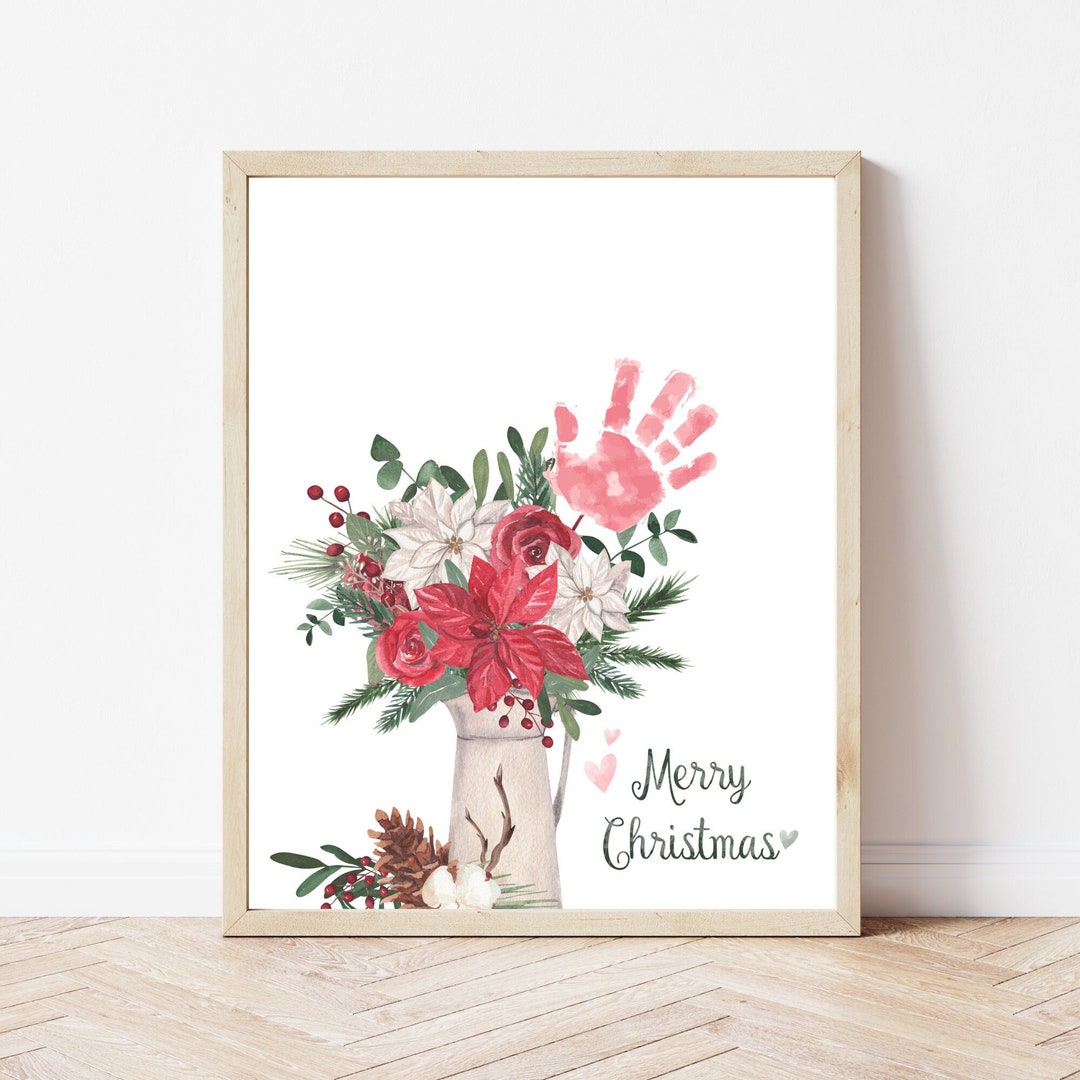 Christmas Handprint, Holiday Handprint Craft, My First Christmas ...
