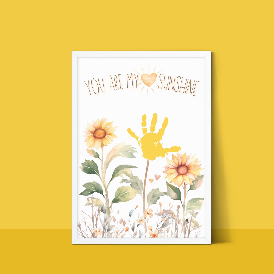 You Are My Sunshine Handprint Art Flower Handprint - Etsy