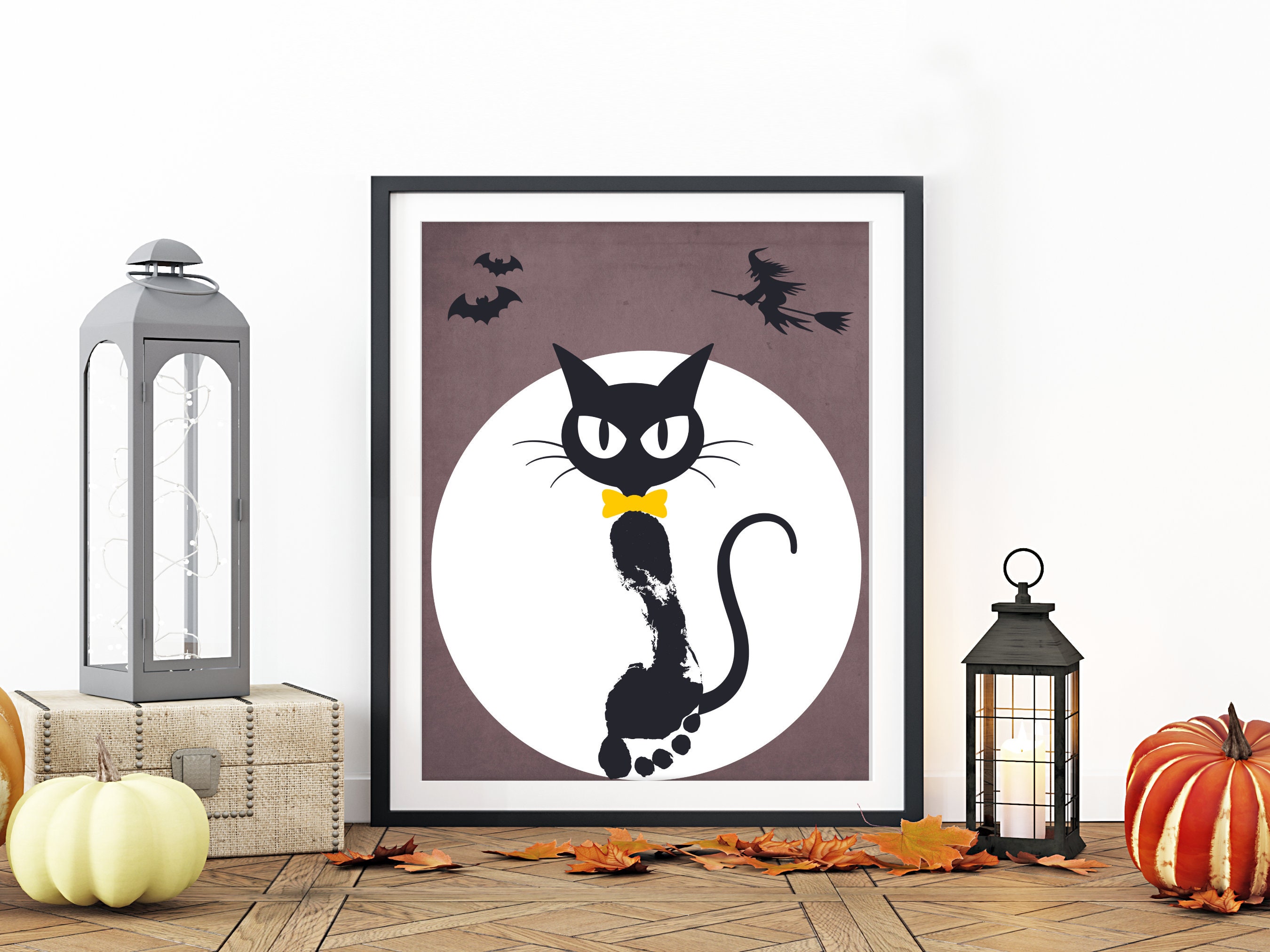 Black Cat Halloween Craft for Kids Fall Kids Art Craft - Etsy