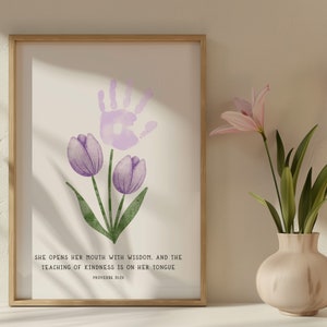 Mother's Day Handprint Printable, Christian Mother's Day Gift ...