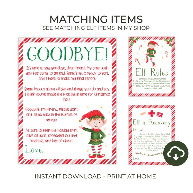 Elf Arrival Letter, Christmas Elf Welcome Letter, Elf Arrival Letter ...