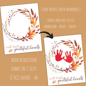 Thanksgiving Handprint, Fall Handprint Art, Thanksgiving Card From Kids ...
