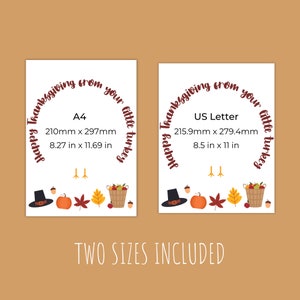 Little Turkey Thanksgiving Handprint, Fall Handprint Art, Thanksgiving ...
