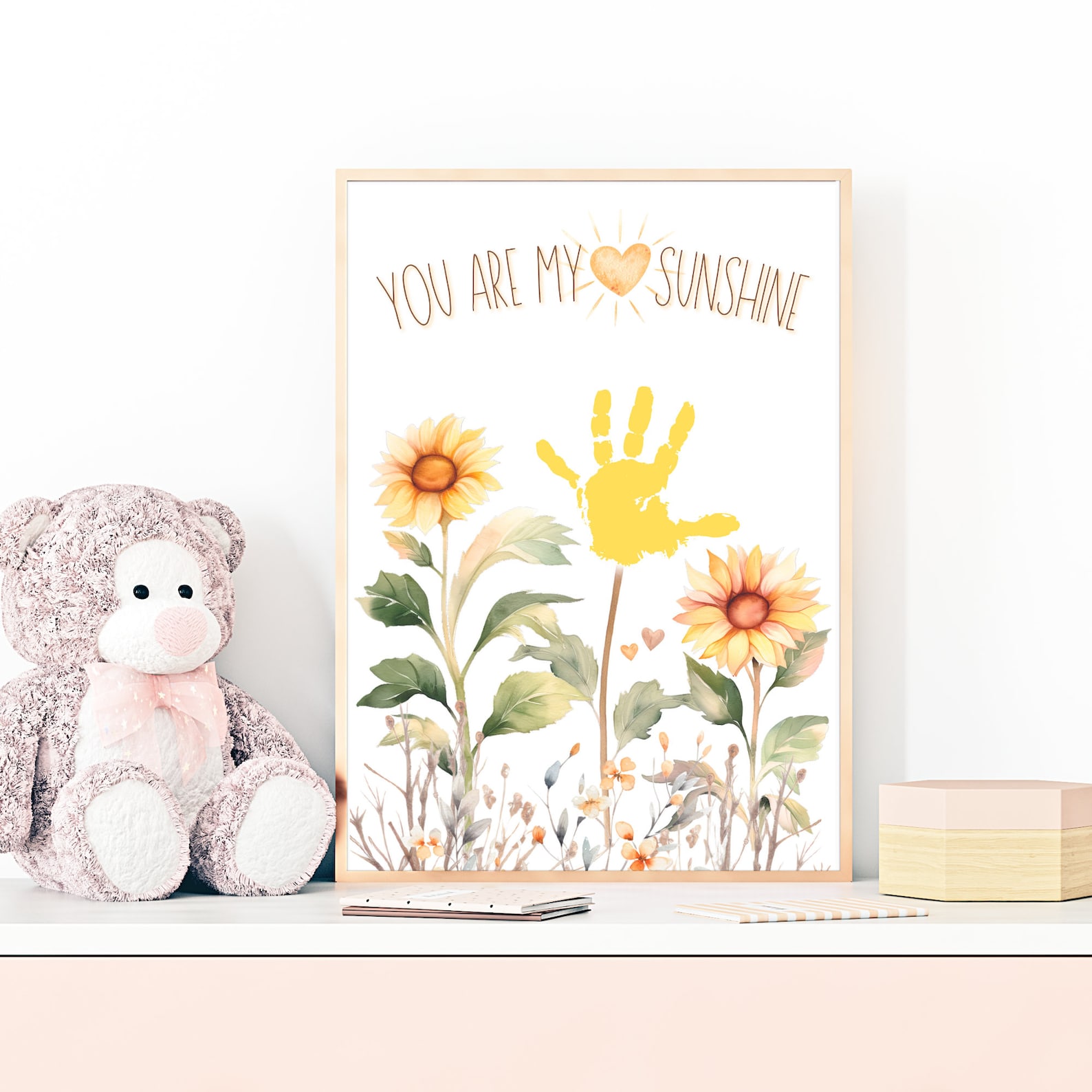 You Are My Sunshine Handprint Art Flower Handprint - Etsy