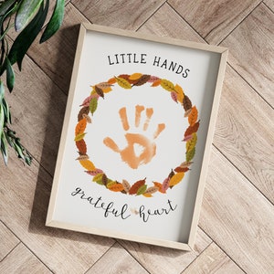 Fall Handprint Art, Thanksgiving Craft for Babies Toddlers Kids ...