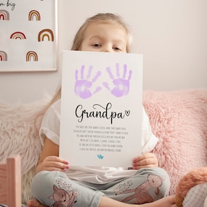 Grandpa Handprint Poem, Father's Day Handprint Art, Valentines ...