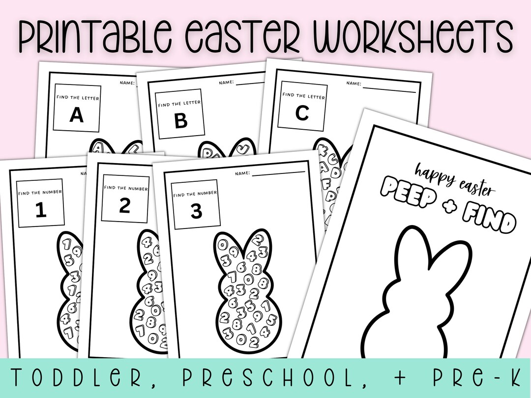 Printable Easter Worksheets, Toddler Worksheets, Preschool Worksheets ...