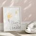 You Light up My World Father's Day Handprint Art, Dad Birthday Gift ...