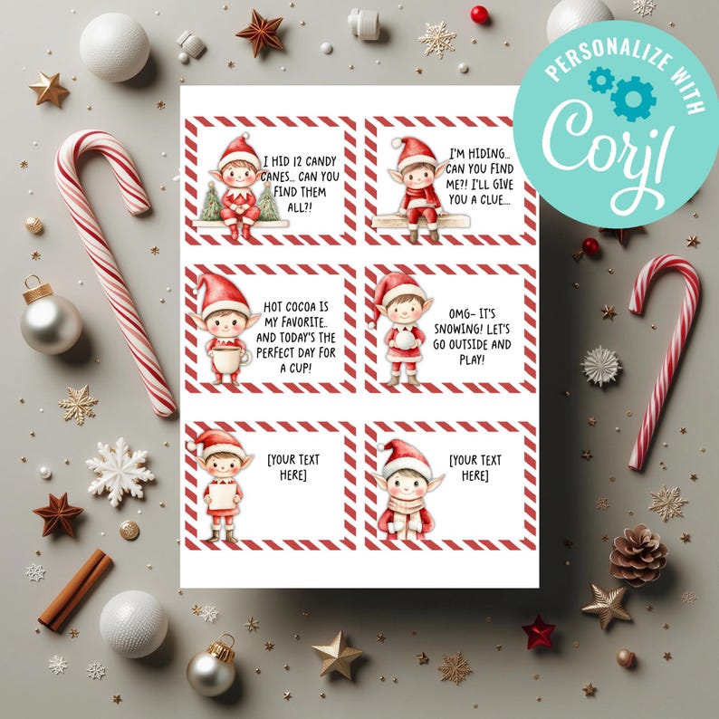 Editable Elf Notes: Printable Elf Notes, Funny Elf Notes, Christmas Elf ...