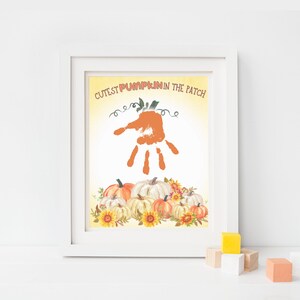 Fall Handprint Craft, Handprint Art for Halloween Thanksgiving ...