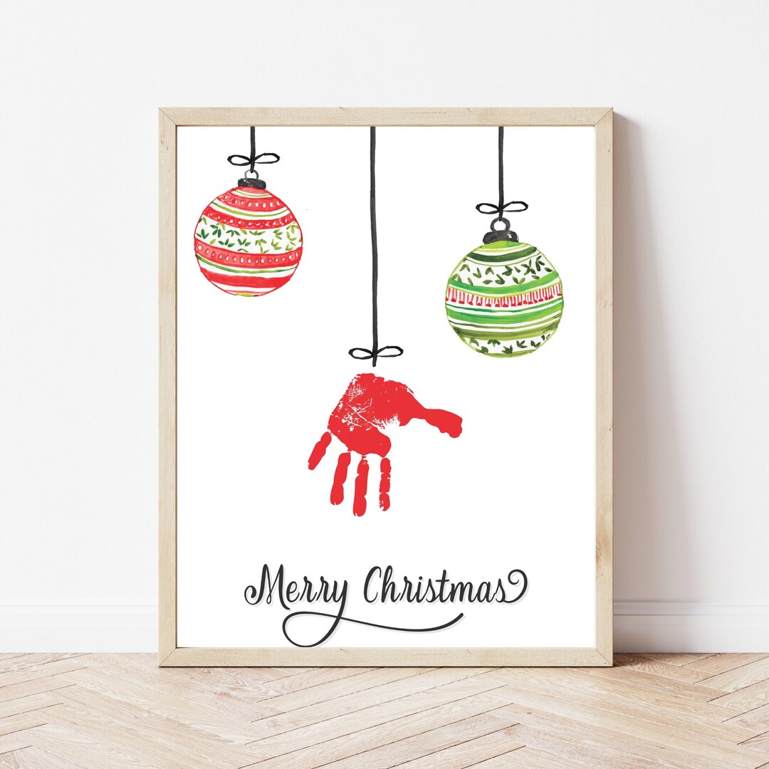Christmas Handprint Art, Handprint Craft for Babies Toddlers Kids ...