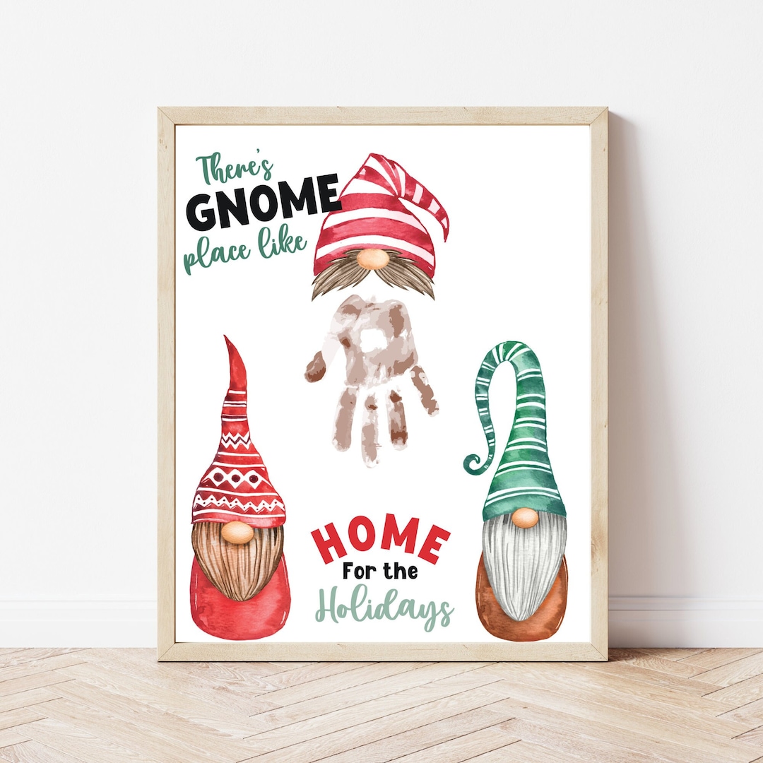 Christmas Gnome Handprint, Christmas Handprint, My First Christmas ...