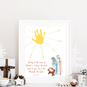 Nativity Scene Christmas Handprint, Christian Christmas Craft for ...