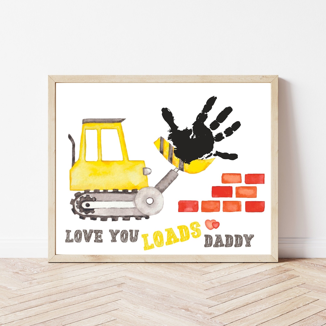 Father's Day Handprint, Daddy Handprint Craft, Father's Day Gift From ...