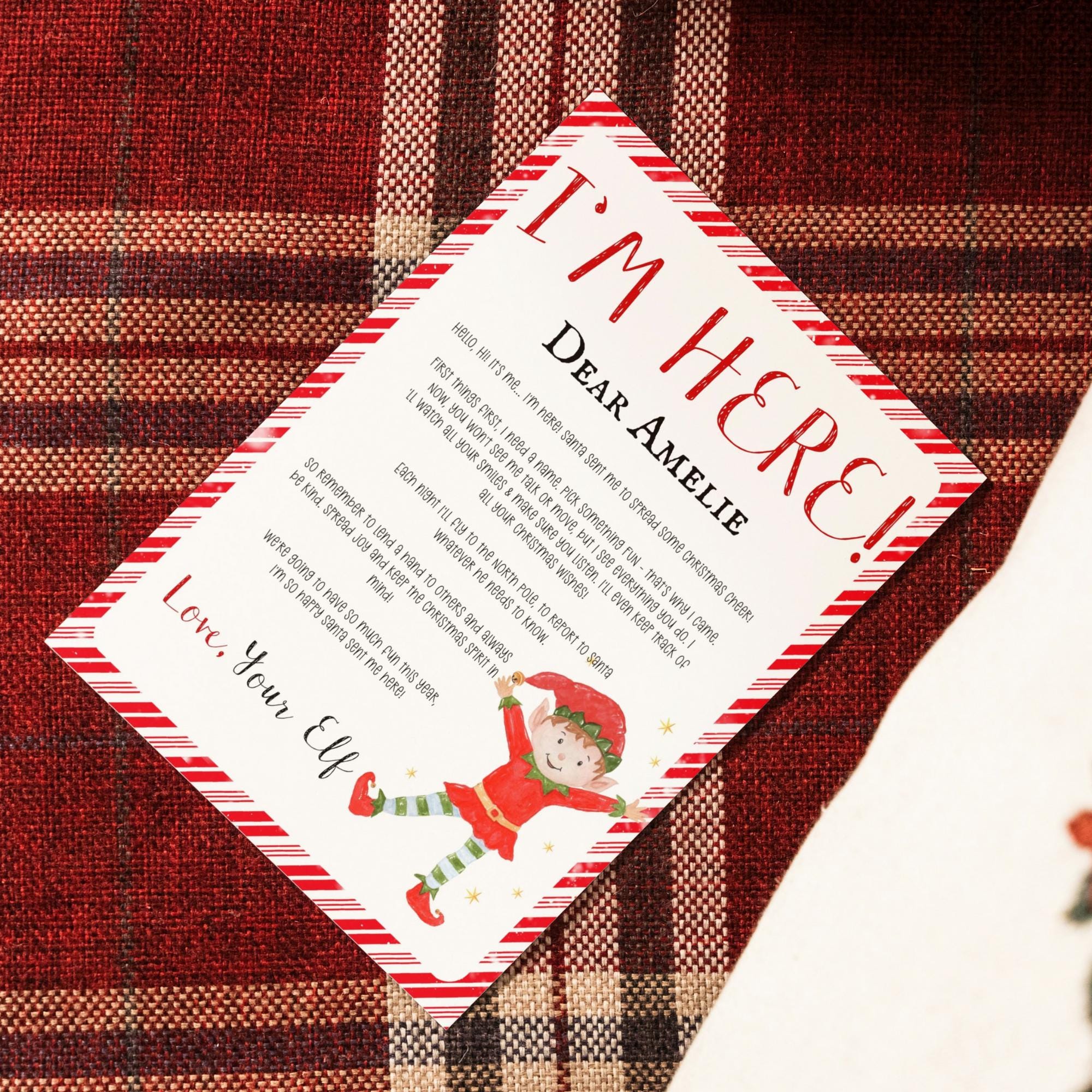 EDITABLE Elf Letter, Elf Arrival Letter, First Time Elf Arrival Letter ...