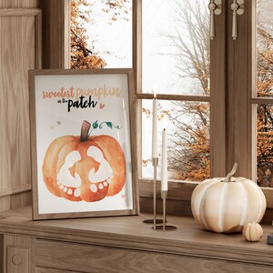 Fall Handprint Art, Footprint Art, Pumpkin Craft for Babies Toddlers ...