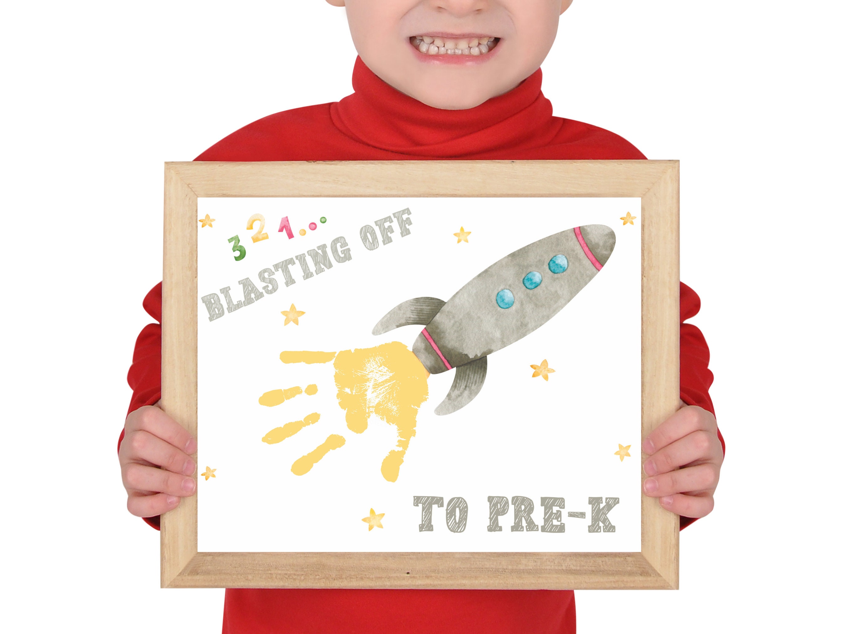Kids Handprint Art First Day of Pre-k Handprint Keepsake - Etsy