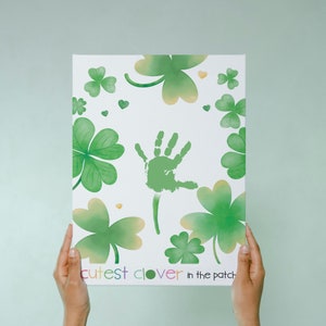 St Patricks Day Handprint Art, Handprint Craft for Baby Toddler Kids ...