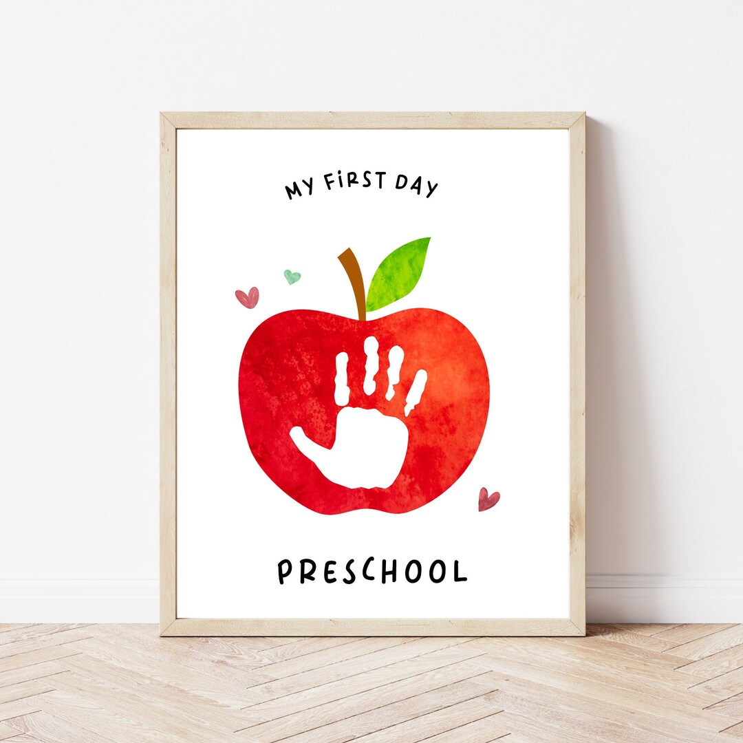 Preschool Handprint Craft, First Day of Preschool, Back to School Craft ...