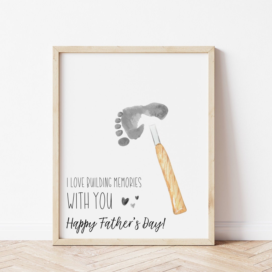 Building Memories Father's Day Handprint Art, Footprint Art, Fathers ...