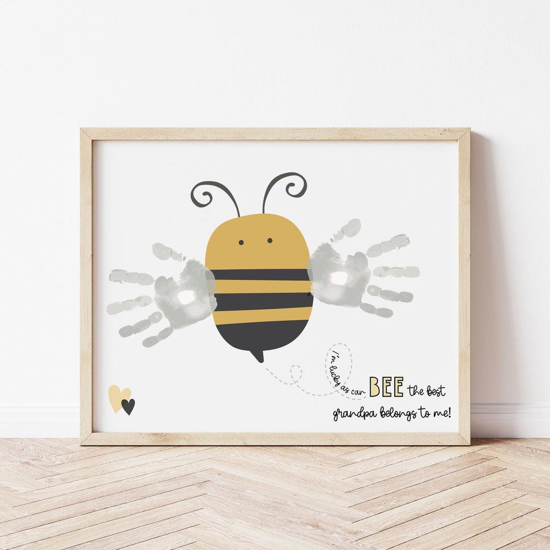 Grandpa Handprint Art, Father's Day Handprint Art, Valentines Handprint ...