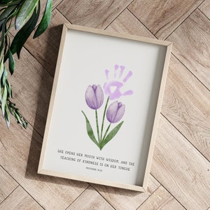 Mother's Day Handprint Printable, Christian Mother's Day Gift ...