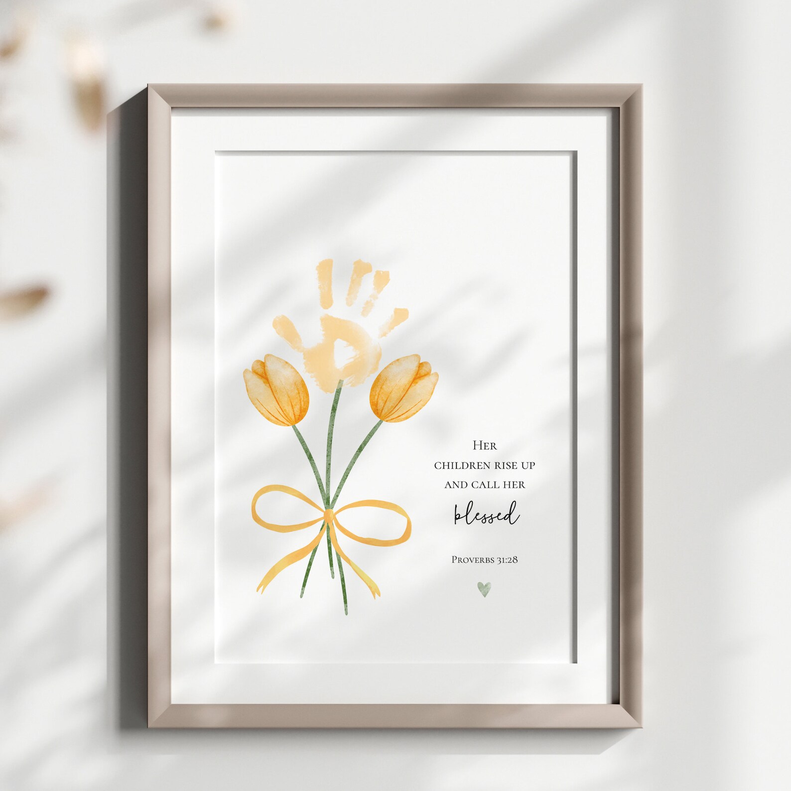 Christian Mothers Day Gift, Handprint Art, Mother's Day Handprint ...
