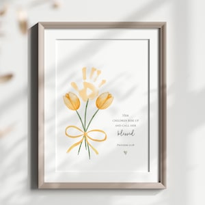 Christian Mothers Day Gift, Handprint Art, Mother's Day Handprint ...