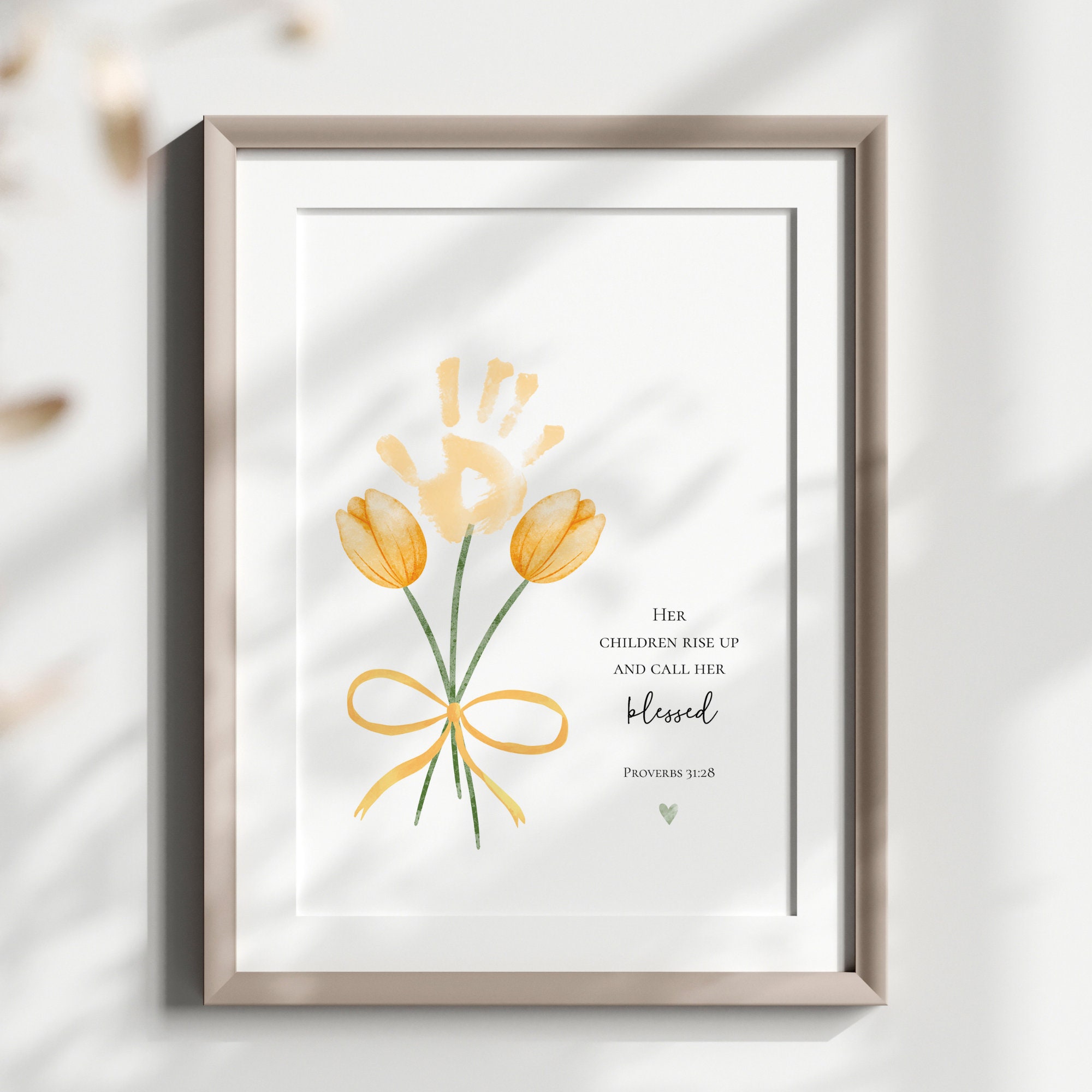 Christian Mothers Day Gift, Handprint Art, Mother's Day Handprint ...