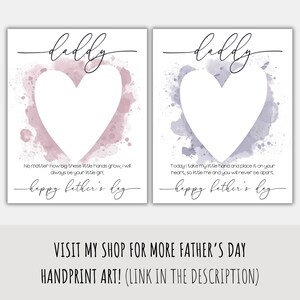 Father's Day Handprint Art, Daddy's Little Boy, DIY Fathers Day Gift ...