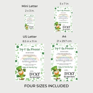 Leprechaun Letter, Editable Letter From Leprechaun, Mini Leprechaun ...