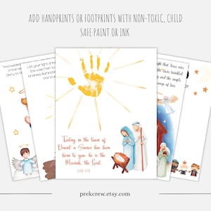Nativity Scene Christmas Handprint, Christian Christmas Craft for ...