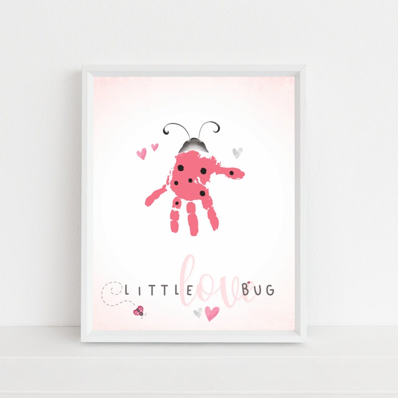 Love Bug Handprint Art Valentine's Day Handprint Art - Etsy