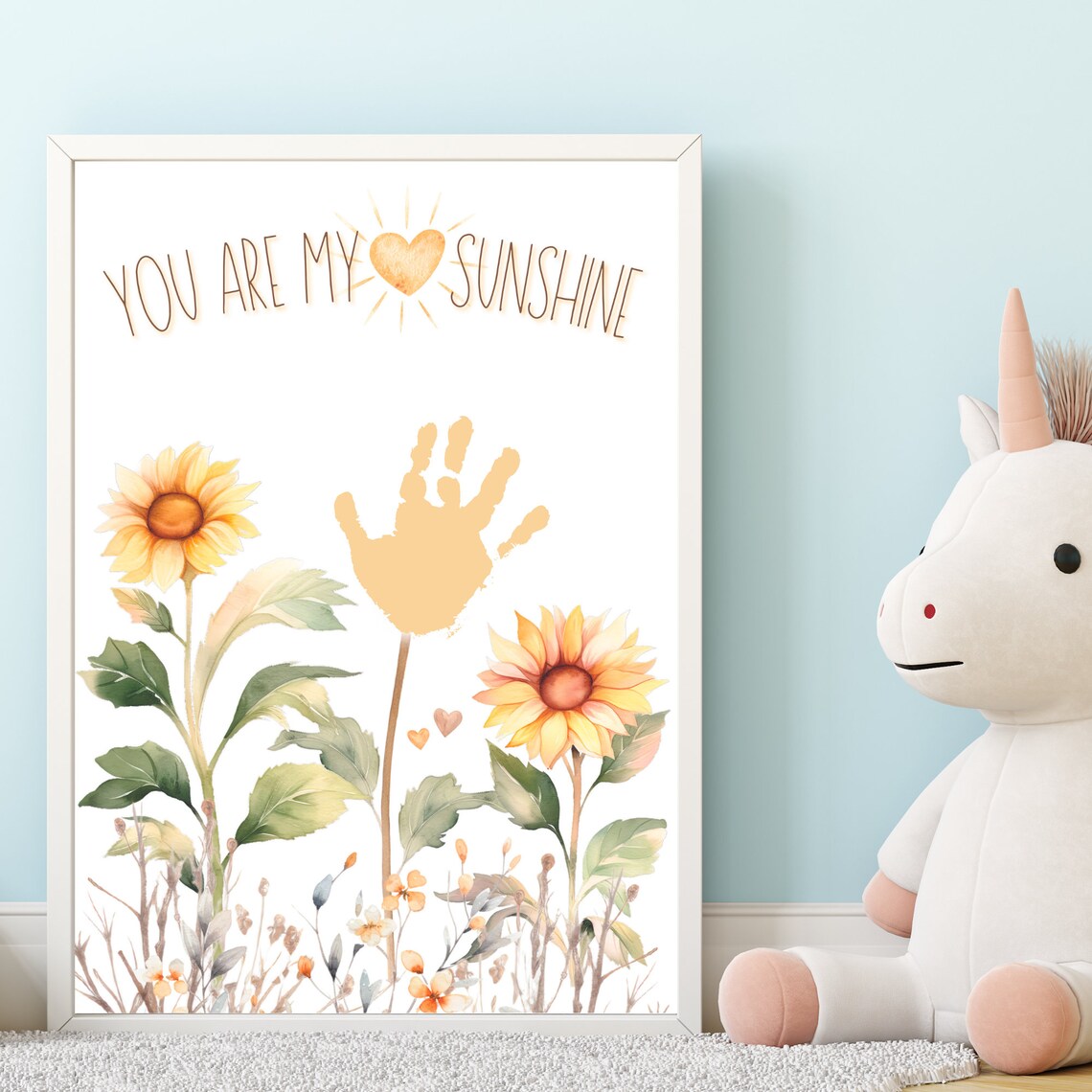 You Are My Sunshine Handprint Art Flower Handprint - Etsy