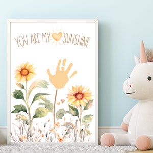 You Are My Sunshine, Handprint Art, Flower Handprint, Handprint Craft ...