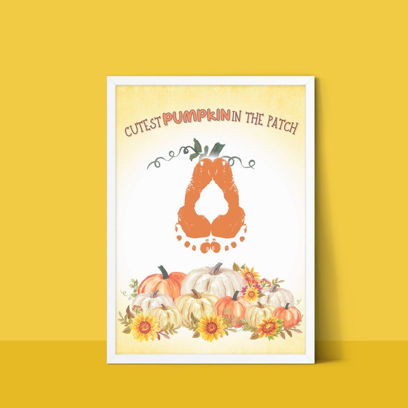 Fall Handprint Craft Handprint Art for Halloween - Etsy