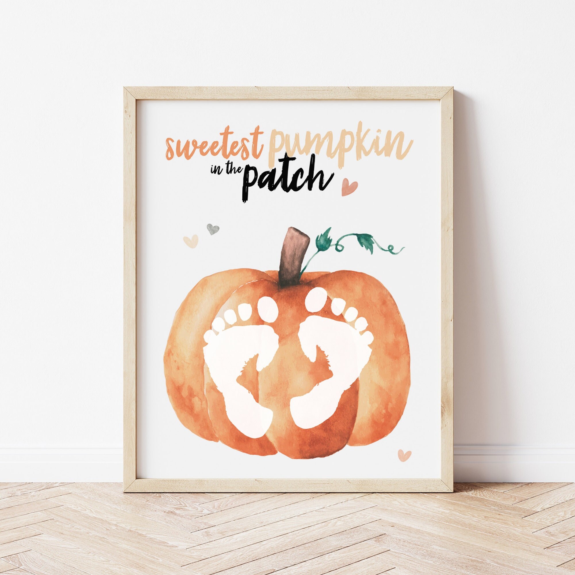 Fall Handprint Art, Footprint Art, Pumpkin Craft for Babies Toddlers ...