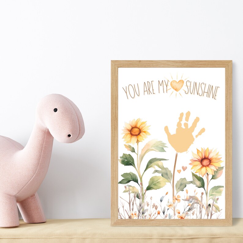 You Are My Sunshine Handprint Art Flower Handprint - Etsy