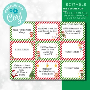 Elf Notes, Editable Elf Notes, Elf Message, Elf Arrival, Elf Letter Kit ...