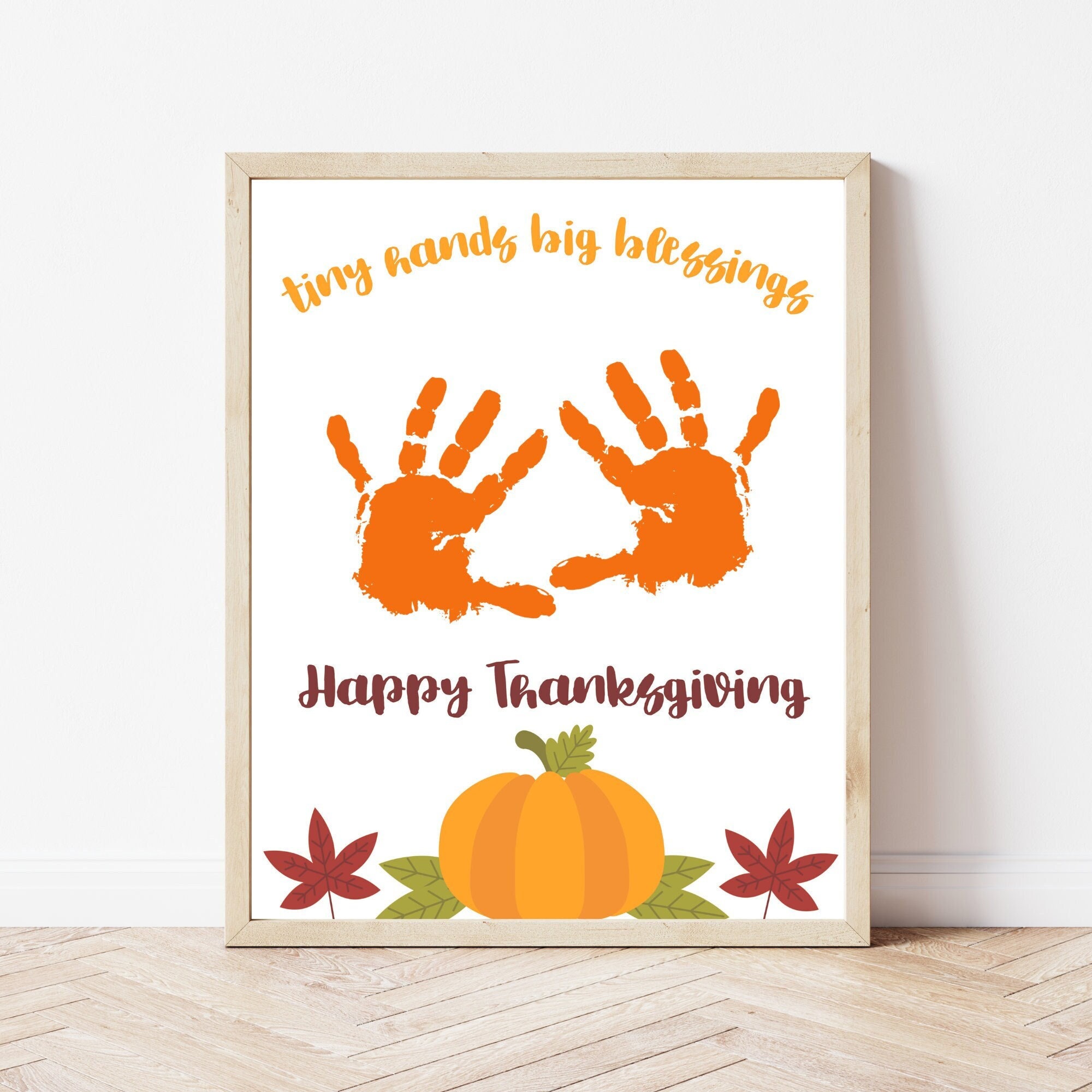 Thanksgiving Handprint Fall Handprint Art Thanksgiving Card - Etsy