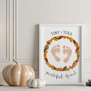 Fall Handprint Art Footprint Art, Thanksgiving Craft for Babies ...