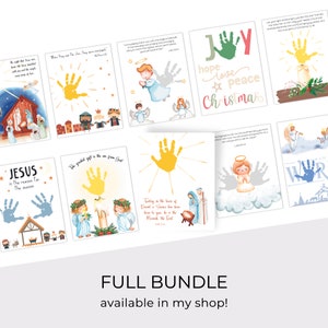 Nativity Scene Christmas Handprint, Christian Christmas Craft for ...