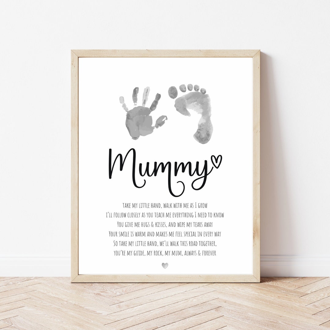 Mummy Handprint Poem, Mother's Day Handprint Art, Valentines Handprint ...